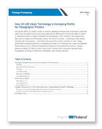 UV Flexo White Paper | Roland